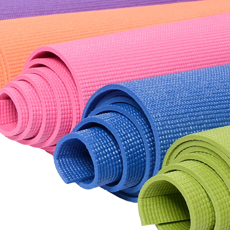 PVC Yoga Mats with Carry Strap - Perfect for Home & Gym