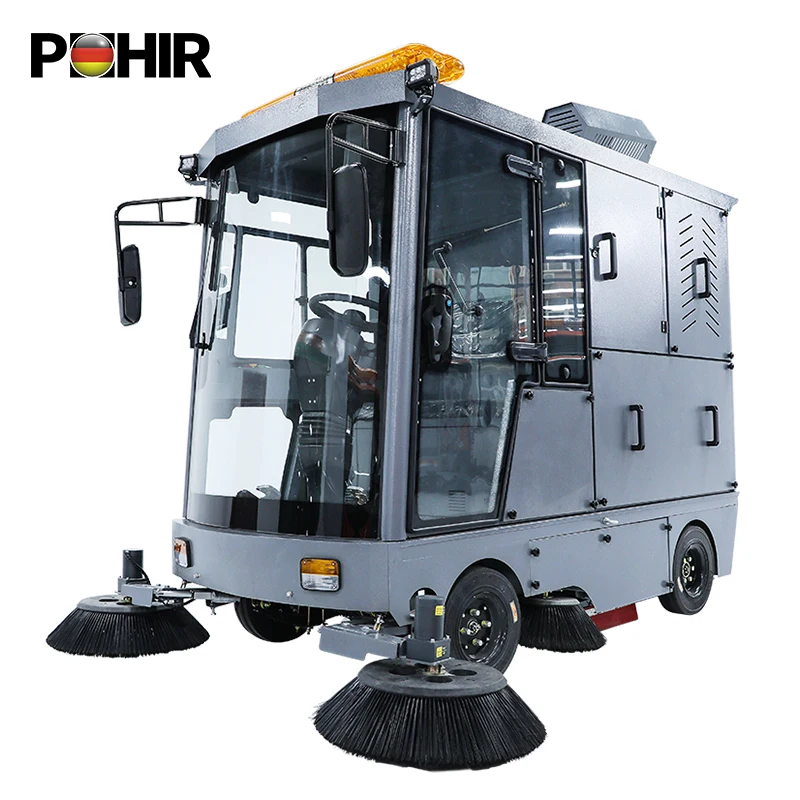 Outdoor Electric Drive Street Sweeper Street Supermarket Cleaner Truck ...