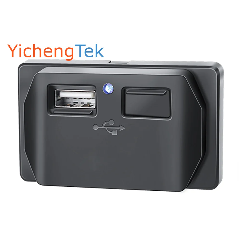 Universal 12-24v Dual Usb Car Charger Socket Port - Hidden Screws ...