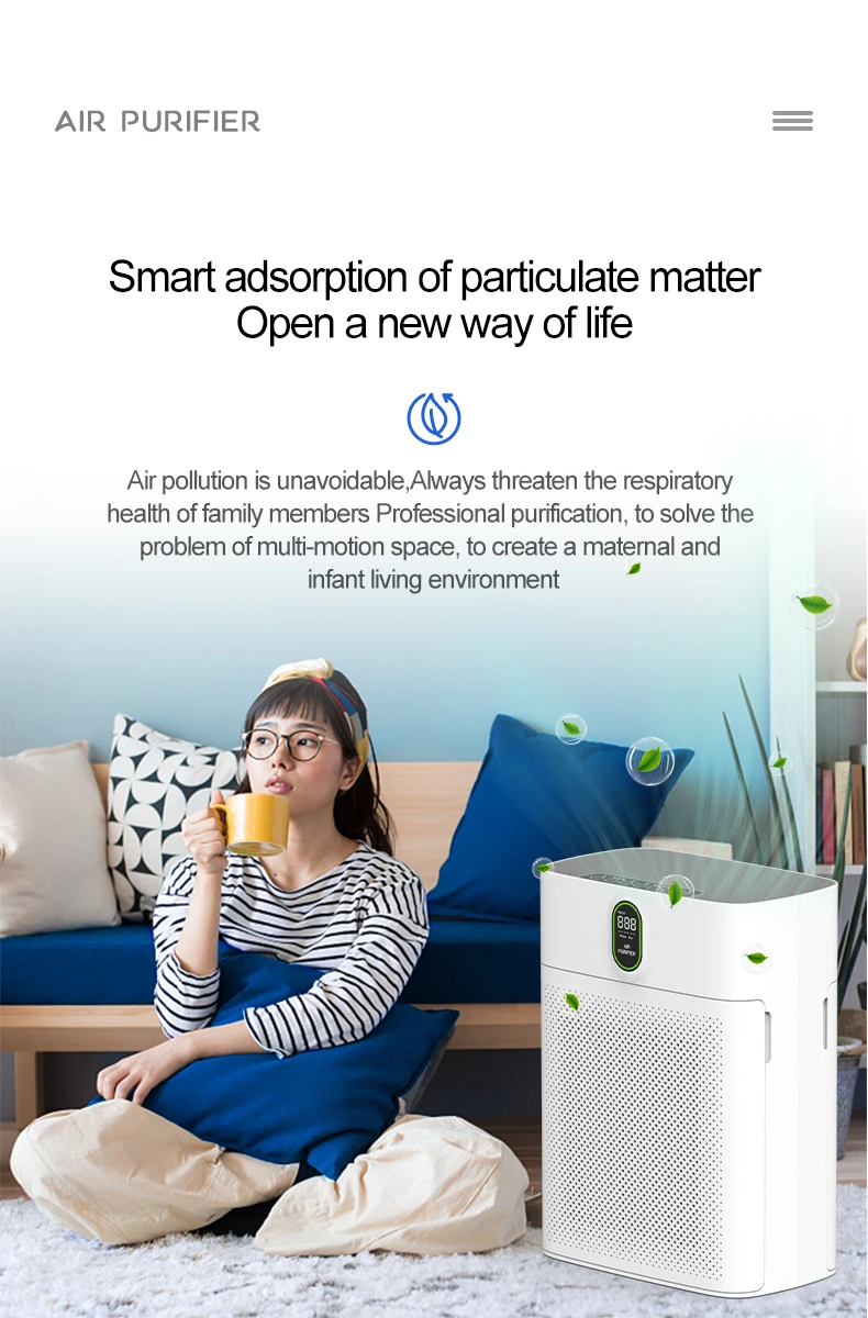 HEPA Air Purifier - High Efficiency for Home & Hotel