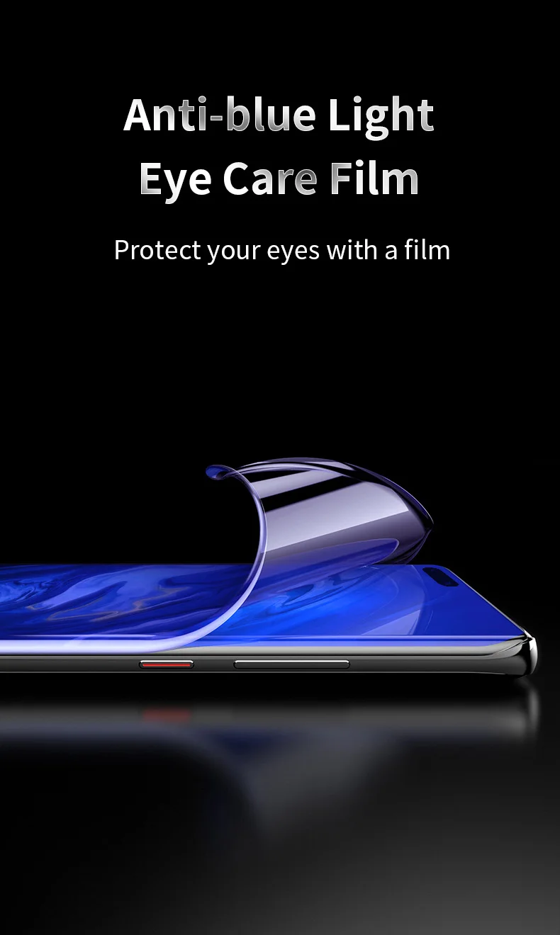 High Grade Premium Clear Anti Blue Light Screen Protector Film Soft Tpu ...