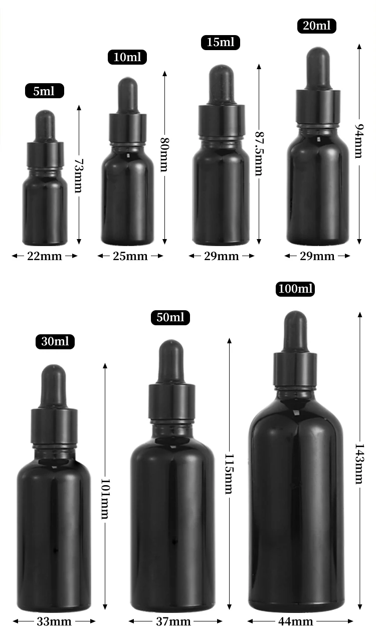 Customize Size Print Serum Glass Dropper Bottle Box Packaging