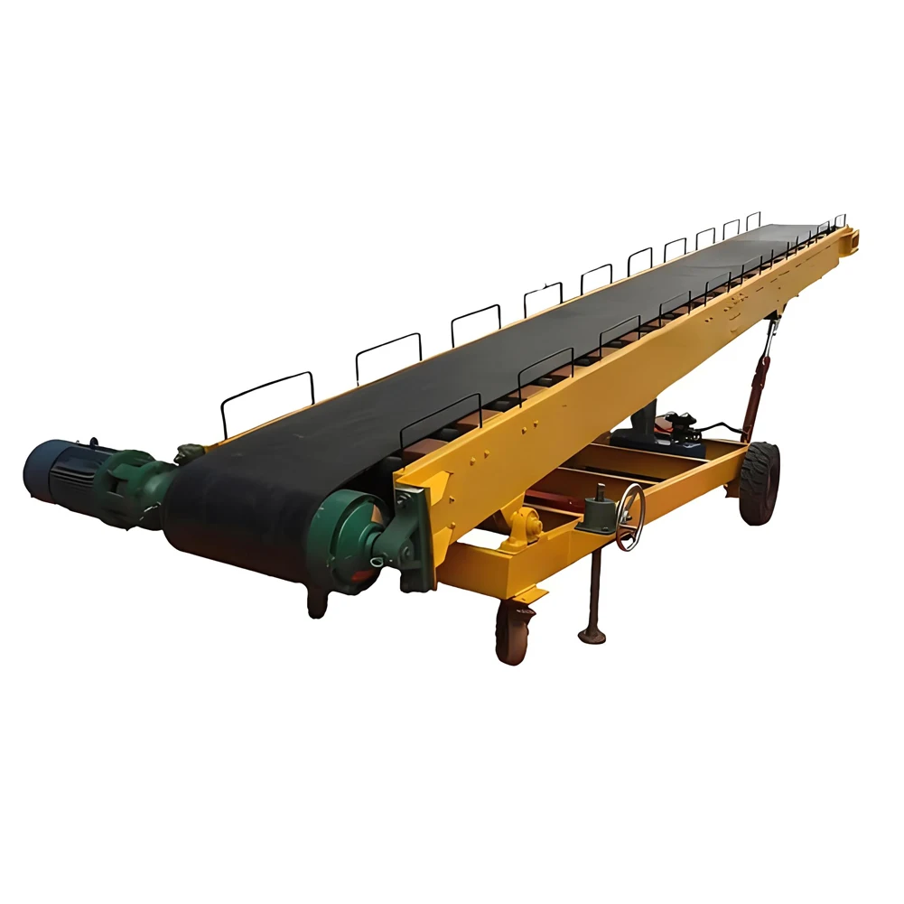 FBD Adjustable Height Sand Dirt Transfer Belt Conveyor