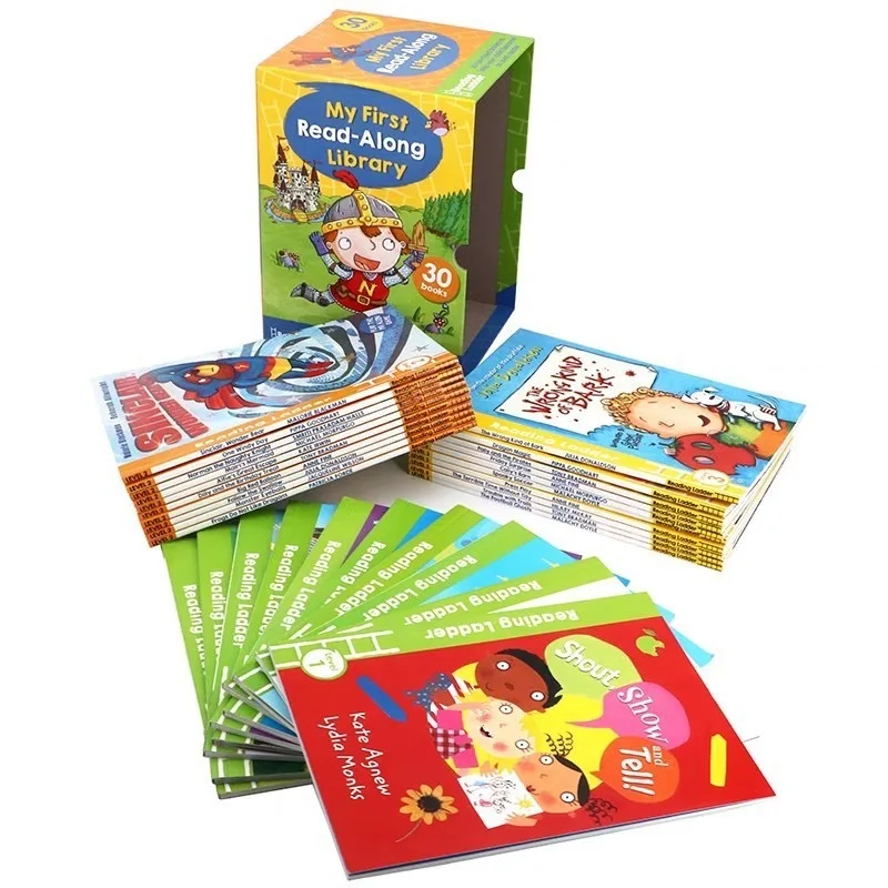 30 Volumes My First Read-Along Library Coloring Picture Book English ...