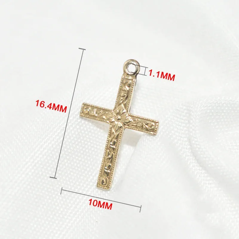 Christian Religious Style Charm Connector 14K Gold Filled
