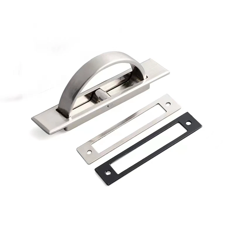 Zinc Alloy Closet Handle Simple Recessed Fastener Cabinet Door Closet ...