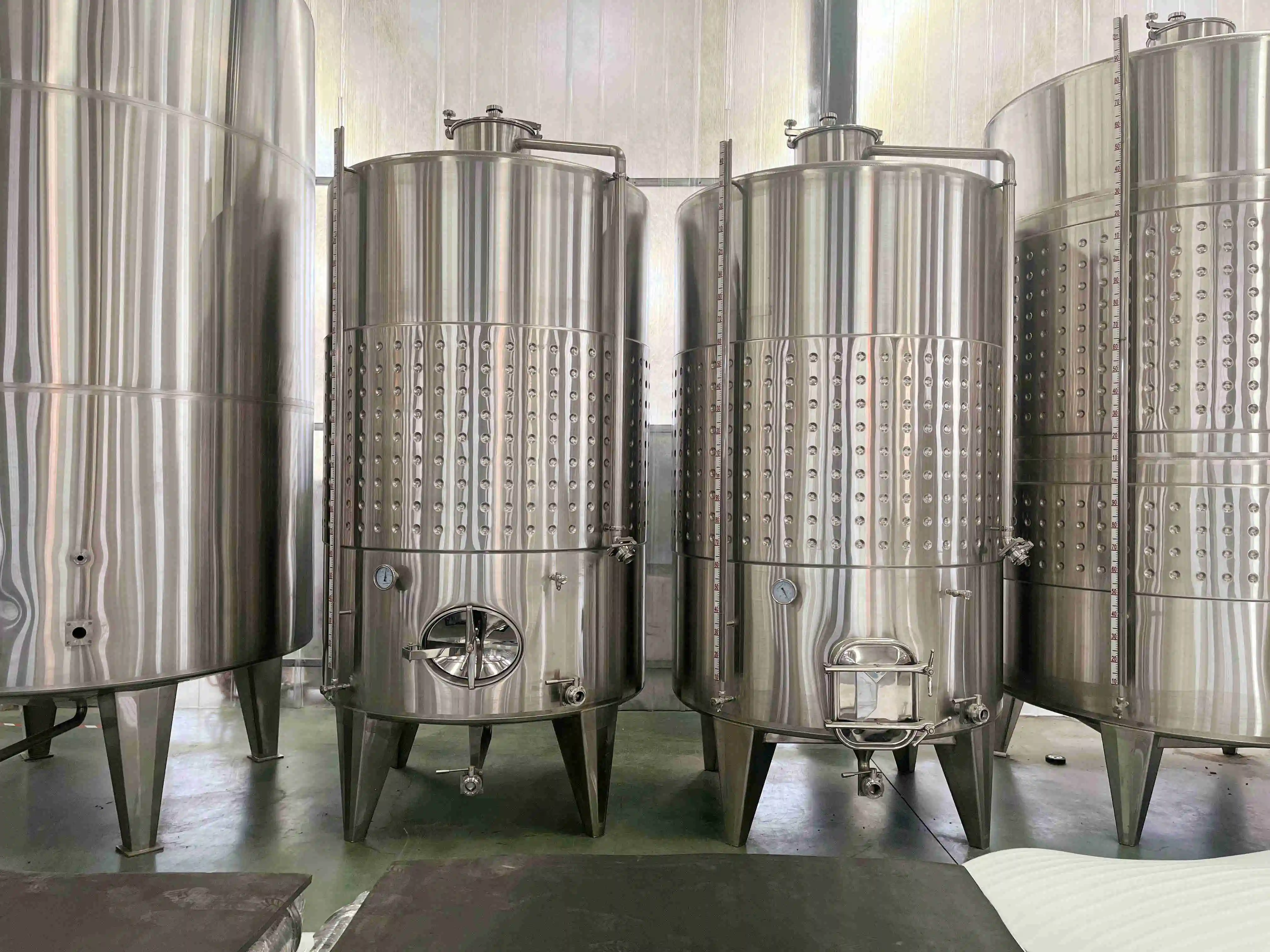 500L Stainless Steel Fermenter 1000L Wine Fermentation tank Automatic ...