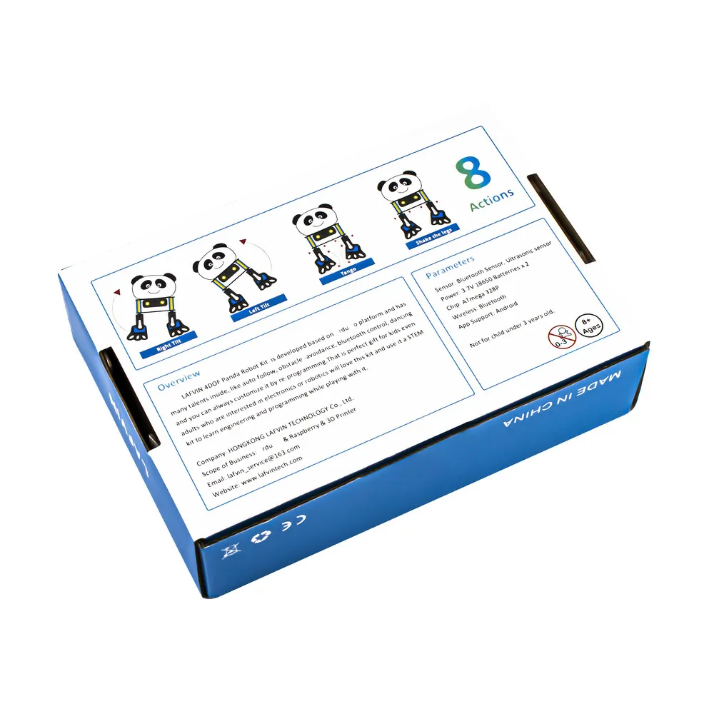 Lafvin For Diy 4-dof Panda Robot Kit Programmable Dancing Robot Kit For ...