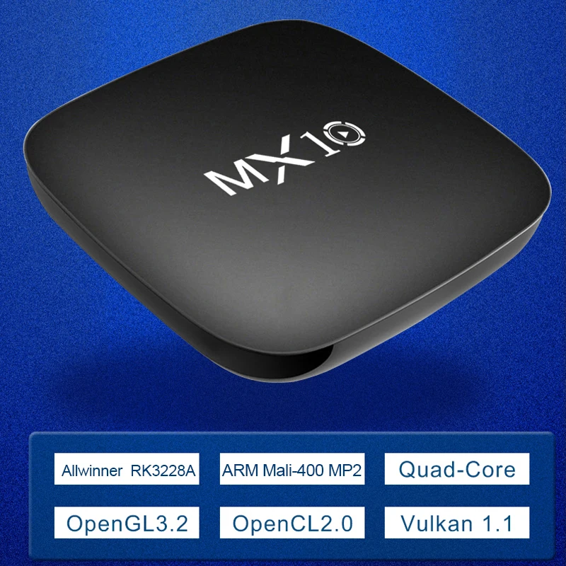 MX10 Android 4k TV Box - Quad Core, 3D Video Formats