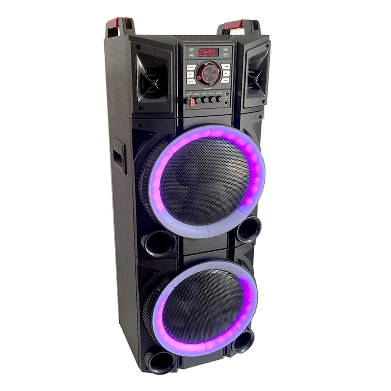 12inch Trolley Portable Full Range Speaker Plastic Rechargeable Battery ...
