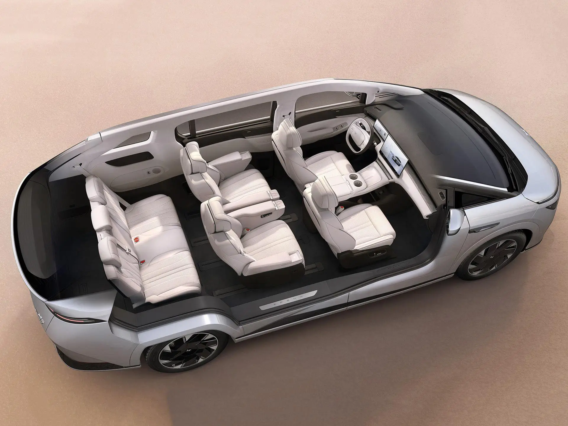 Pre-sale New Electric Car Xiaopeng X9 2023 200km High Speed 4wd Fwd 7 ...