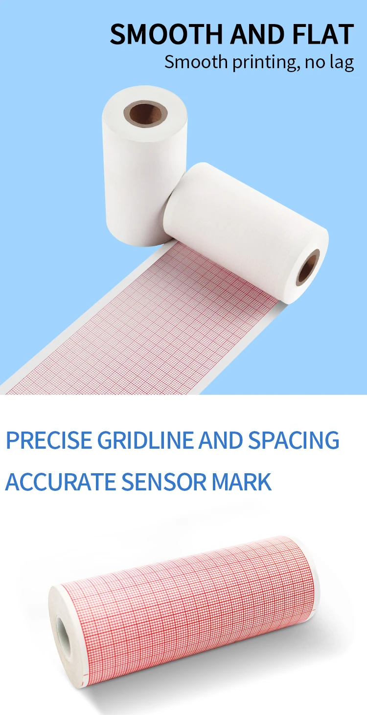 Ekg Thermal Ecg Chart Paper Portable Thermal Print Paper White Hospital ...