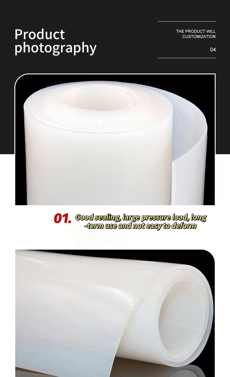 Factory Custom Heat Conduction Silicone Rubber Roll Silicone Sheet ...