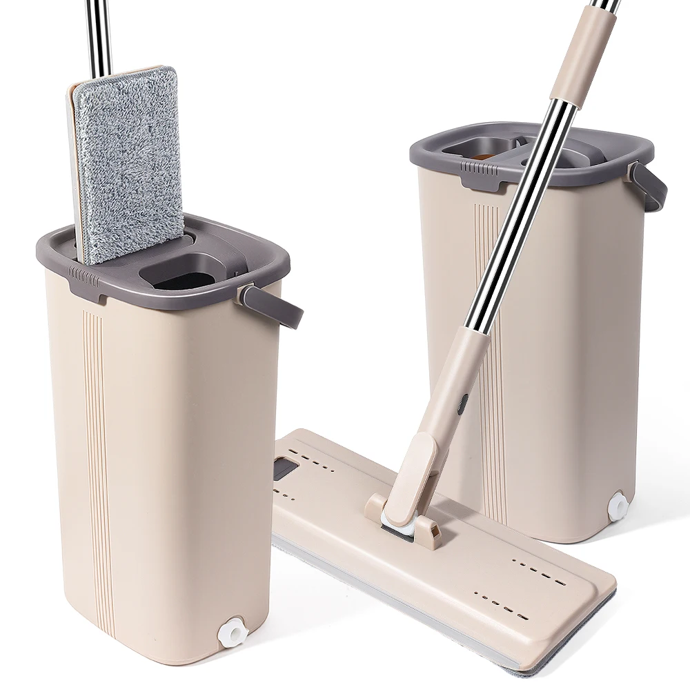 360 Degree Spin Magic Mop & Bucket Set - Stainless Steel Pole ...