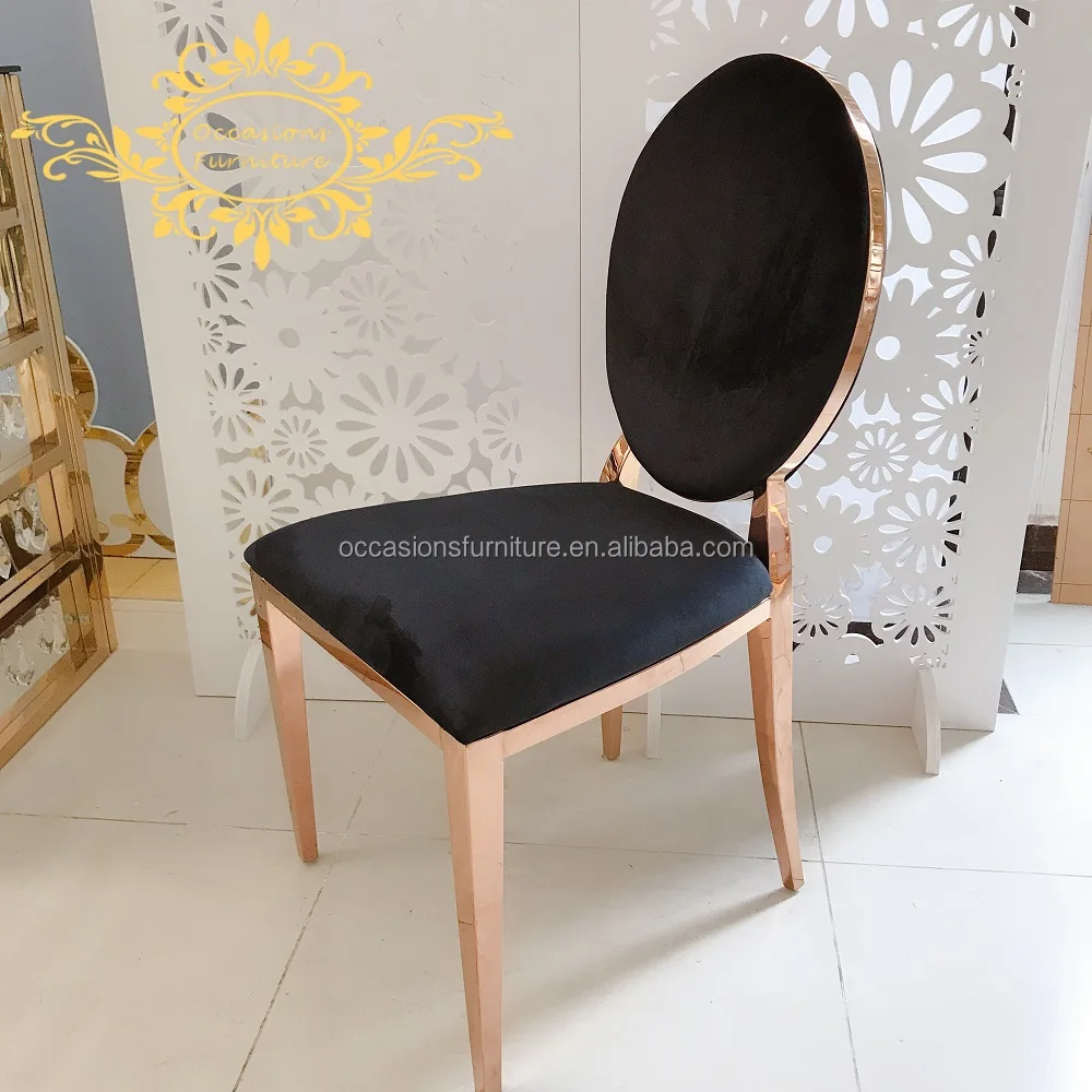 Rental Fancy Gold Stainless Steel Wedding Chair for Restaurant and ...