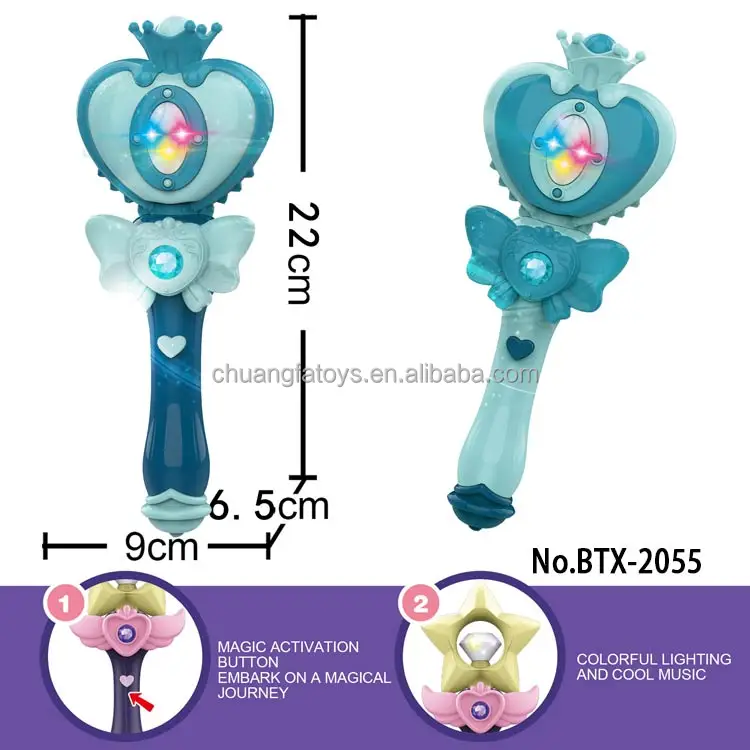 Magic Stick Girl Princess Fairy Stick Glowing Toy with Light Girl Toy ...