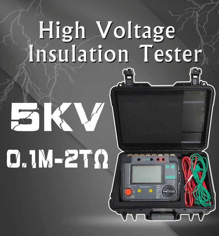 5000v Megohmetro Digital Meger Insulation Resistance Tester 5kv Mega ...