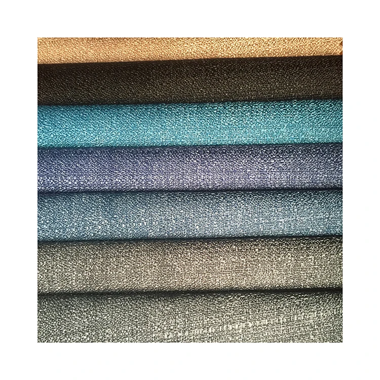 High Quality 100% Polyester Linen Look Fabric Upholstery For Sofa ...
