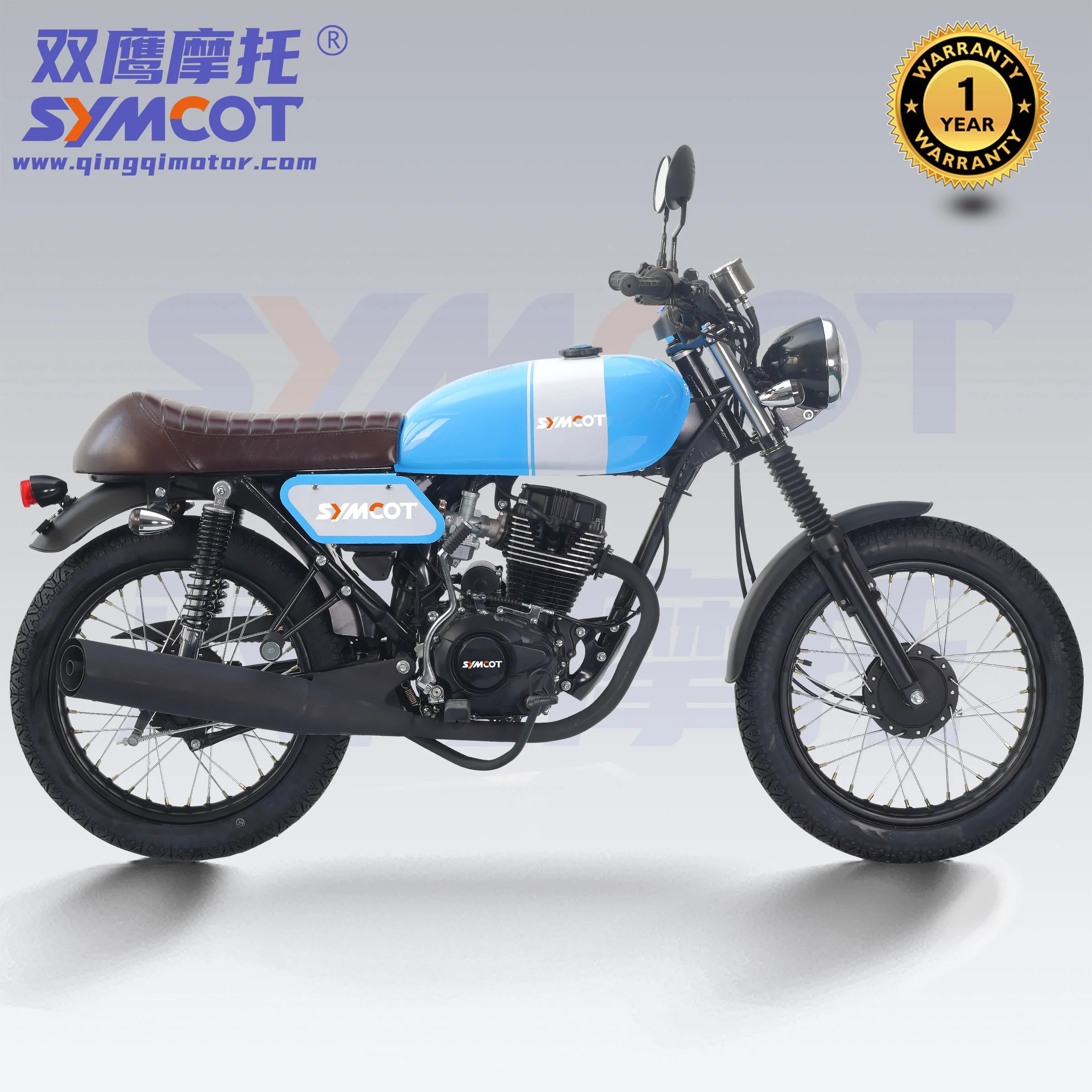 Vintage CG150 Model 150cc Street Motorcycle - 18-Inch Tires