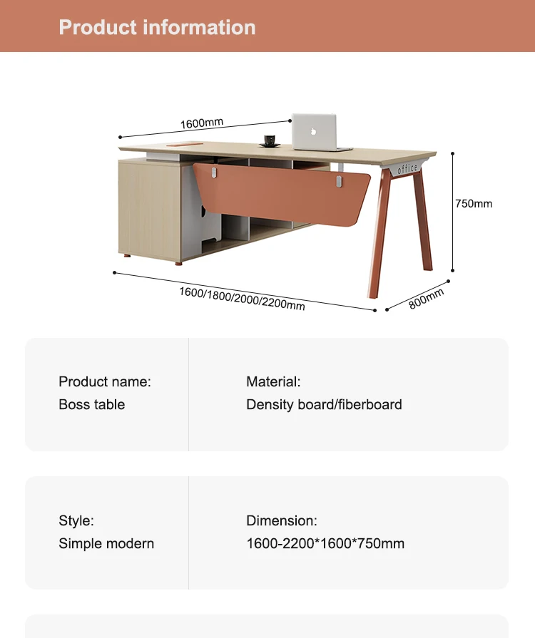 Customizable Simple Design Office Executive Desk,Durable L Shape ...