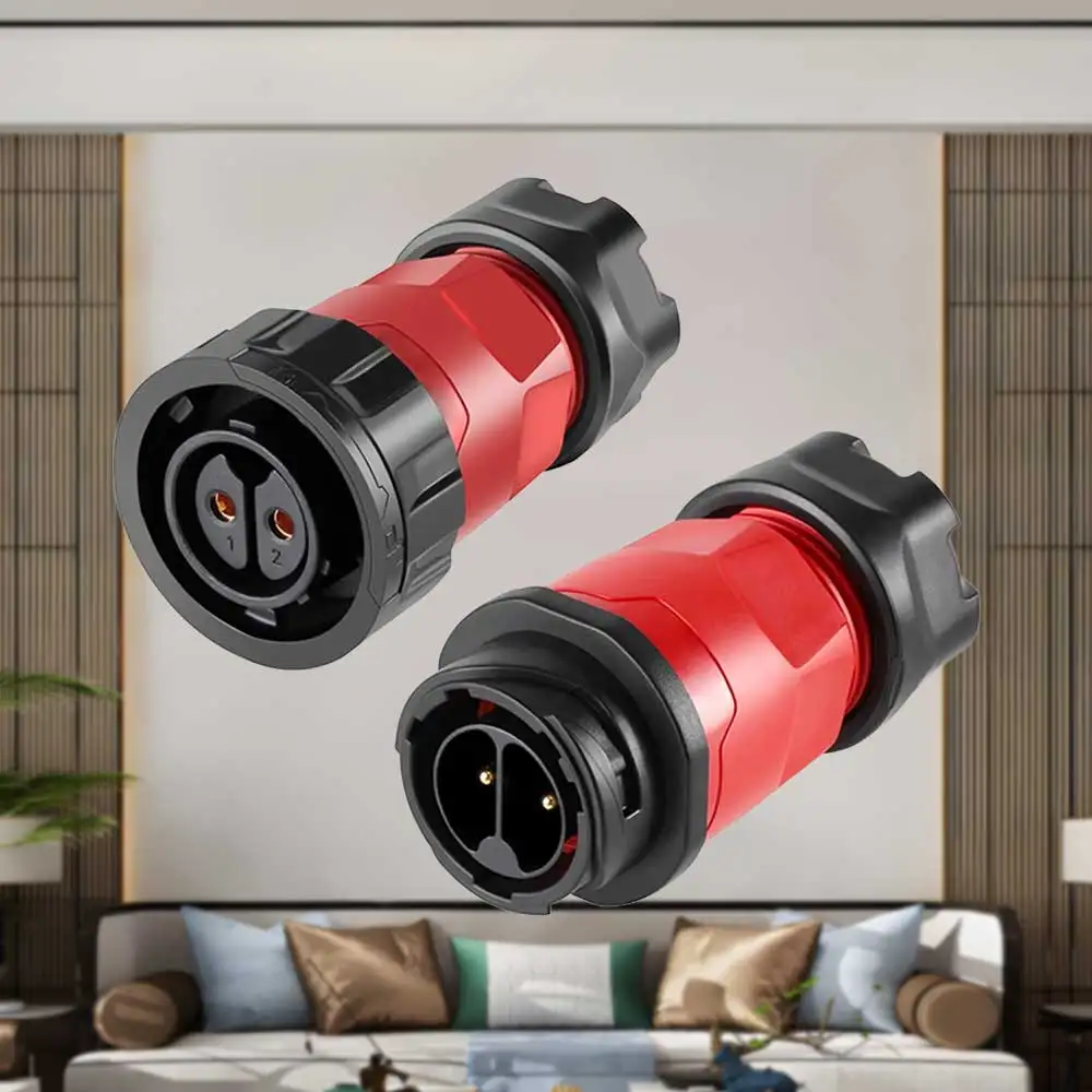 Oswell 20a Machine Electrical Wire Connector 2 Pin Waterproof Cable ...