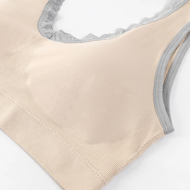 Plus Size Bras Women Seamless Padded Bra Big Size Bralette Push Up ...