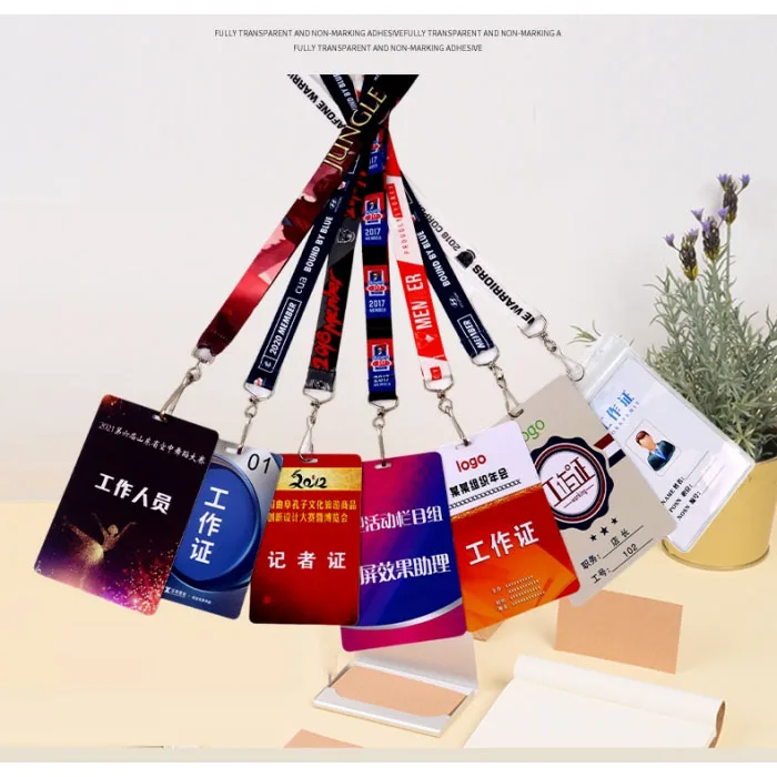 Customized Work Card With Lanyards Custom Printed Employee Id Card ...