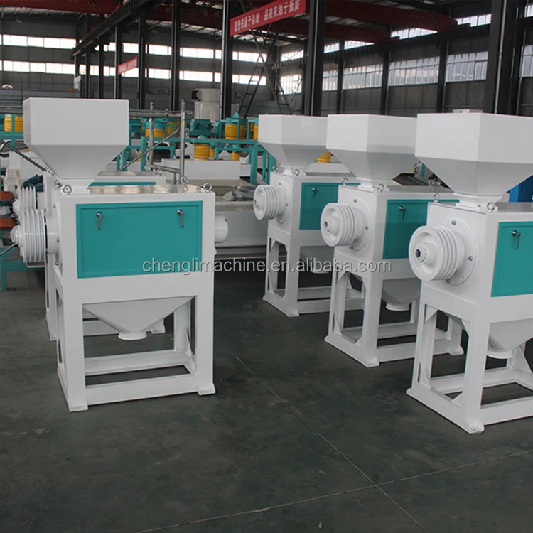 Corn Maize Emery Roller Peeling Dehuller Machine - 1 Ton/h