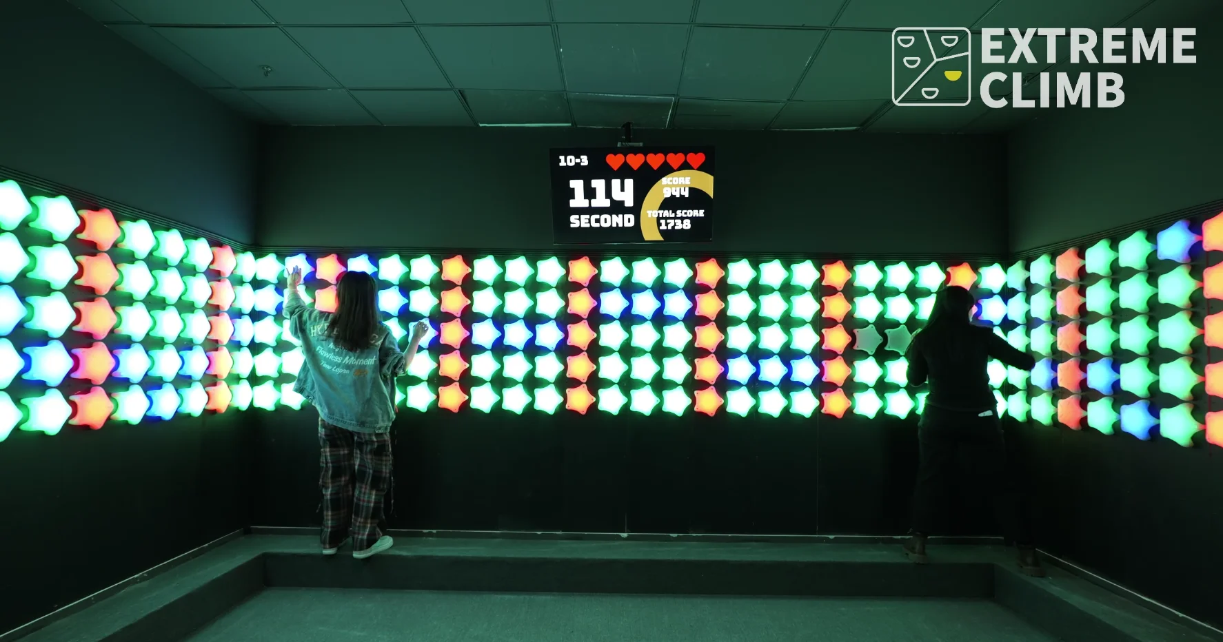 Extreme Climb LED Interactive Wall Game for Indoor Sports Center Steel ...