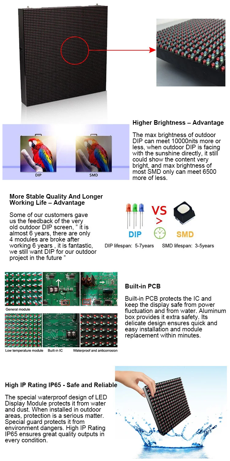 Fixed Install Digital Billboard Outdoor Advertising Board Digital ...