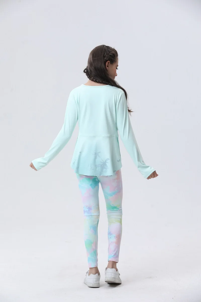 Breathable Children's Yoga Clothing Suit Running Kids Fitness Clothes ...