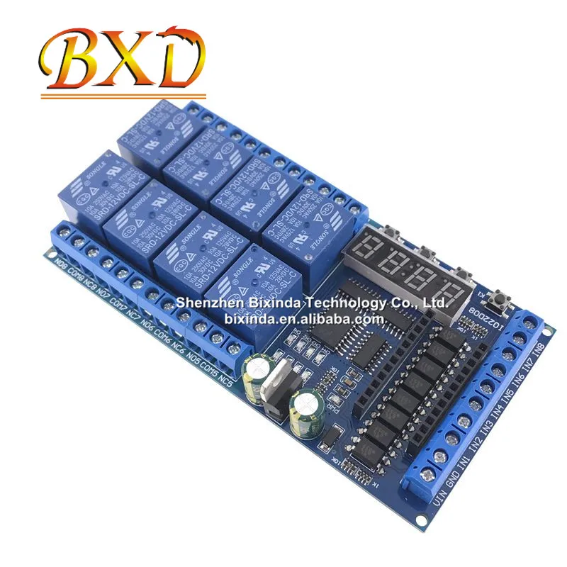 Dc 12v 8 Channel Pro Mini Plc Board Relay Shield Module For Arduino ...