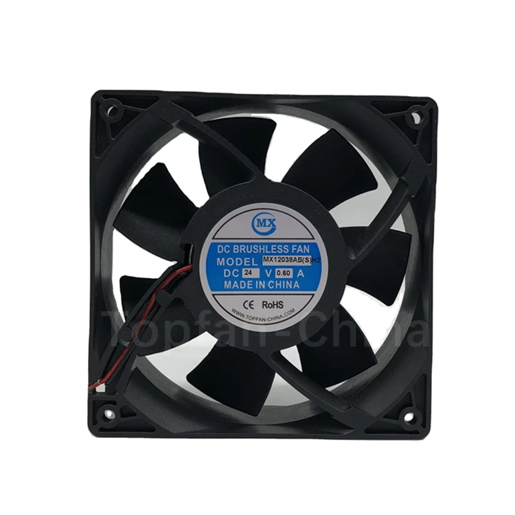 MX TOPFAN 12V Cooling Fan - 5.45m³/min Airflow & 5500rpm