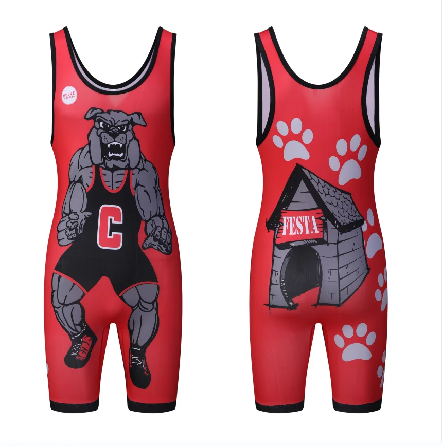 Dbule Custom Wrestling Singlets Wrestling Singlet Sublimation Printing ...