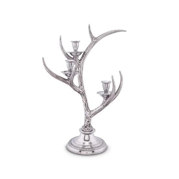 Candle Stand 3 Pillar Style Aluminum Handmade Candle Stand Glass ...