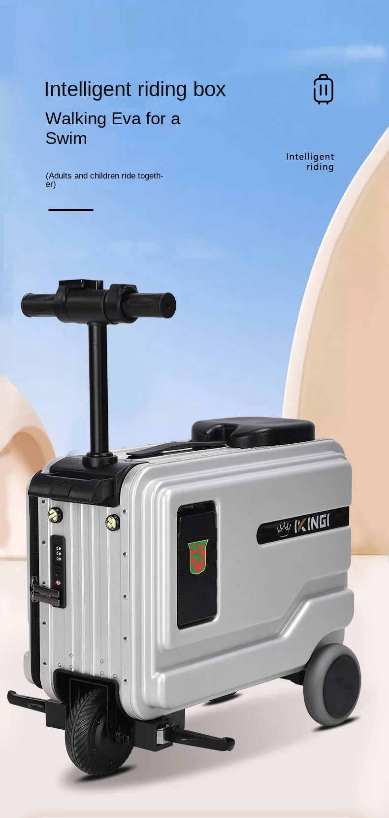 2025 Best Buy 20 Inch Smart Electric Suitcase with Aluminium Frame
