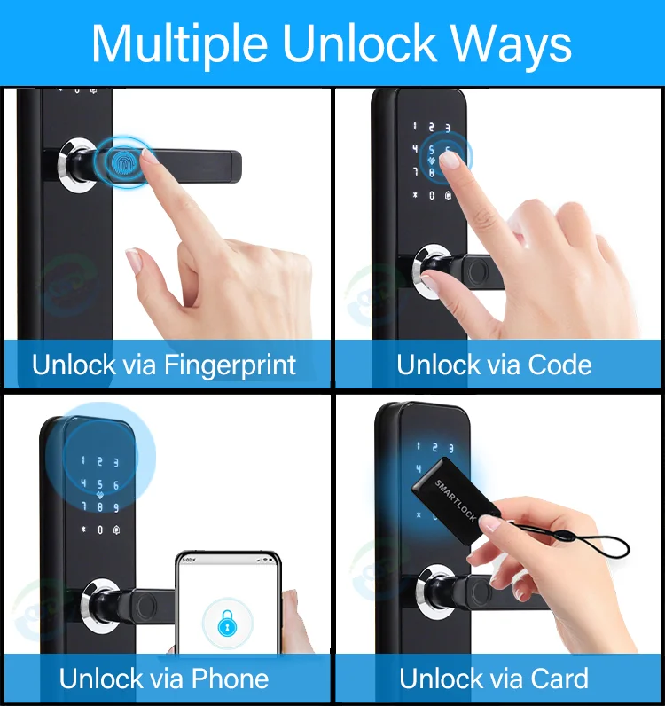 Factory New Ttlock App Smart Door Lock Waterproof Fingerprint Digital ...