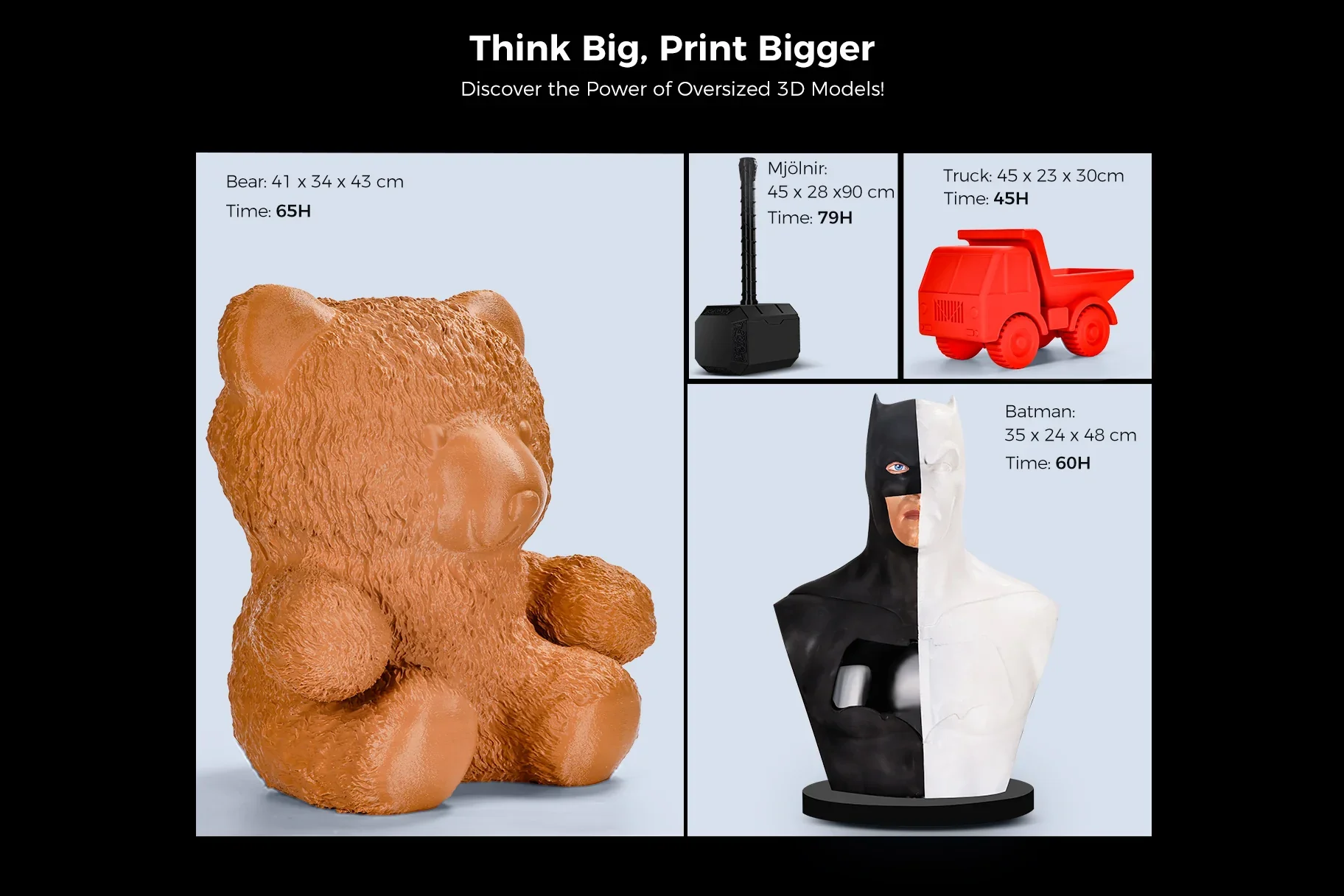Comgrow T500 Large Format FDM 3D Printer - 500mm Build Size, Fast Speed ...