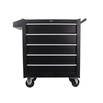 Black Motorcycle Tool Cabinet Rolling Tool Box Cabinet Chest Storage ...