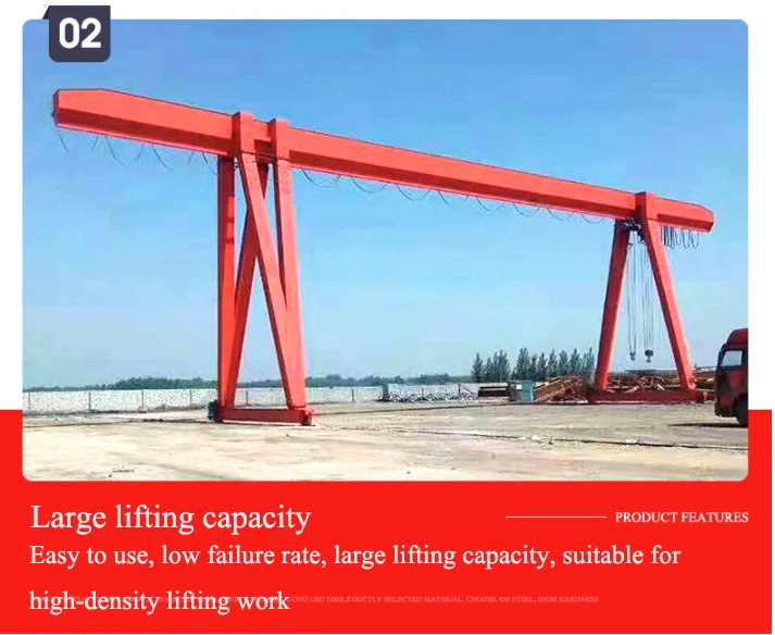 Outdoor Mobile Frame Large Gantry Crane With A Lifting Capacity Of 5 ...