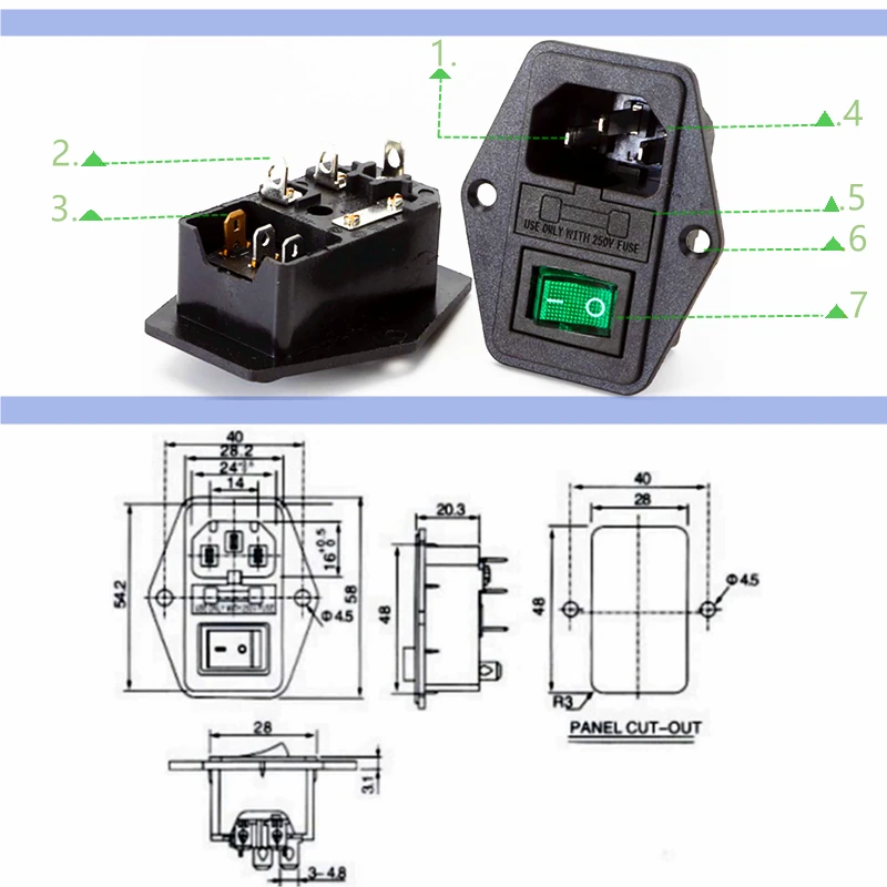 IEC C8 Input Socket AC - Reliable AC Power Solutions