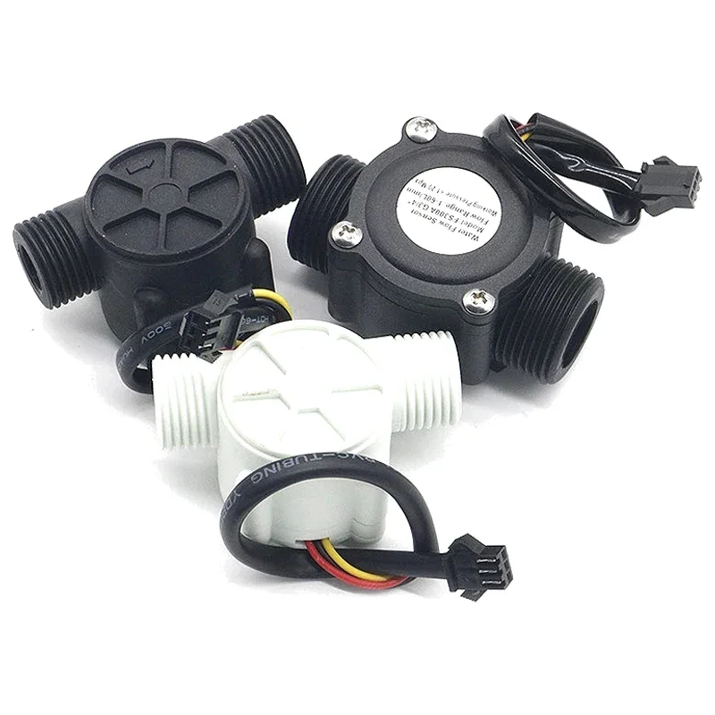 Water Flow Sensor Flowmeter Hall Flow Sensor 4/6 Points G1/2/3/4 Water ...