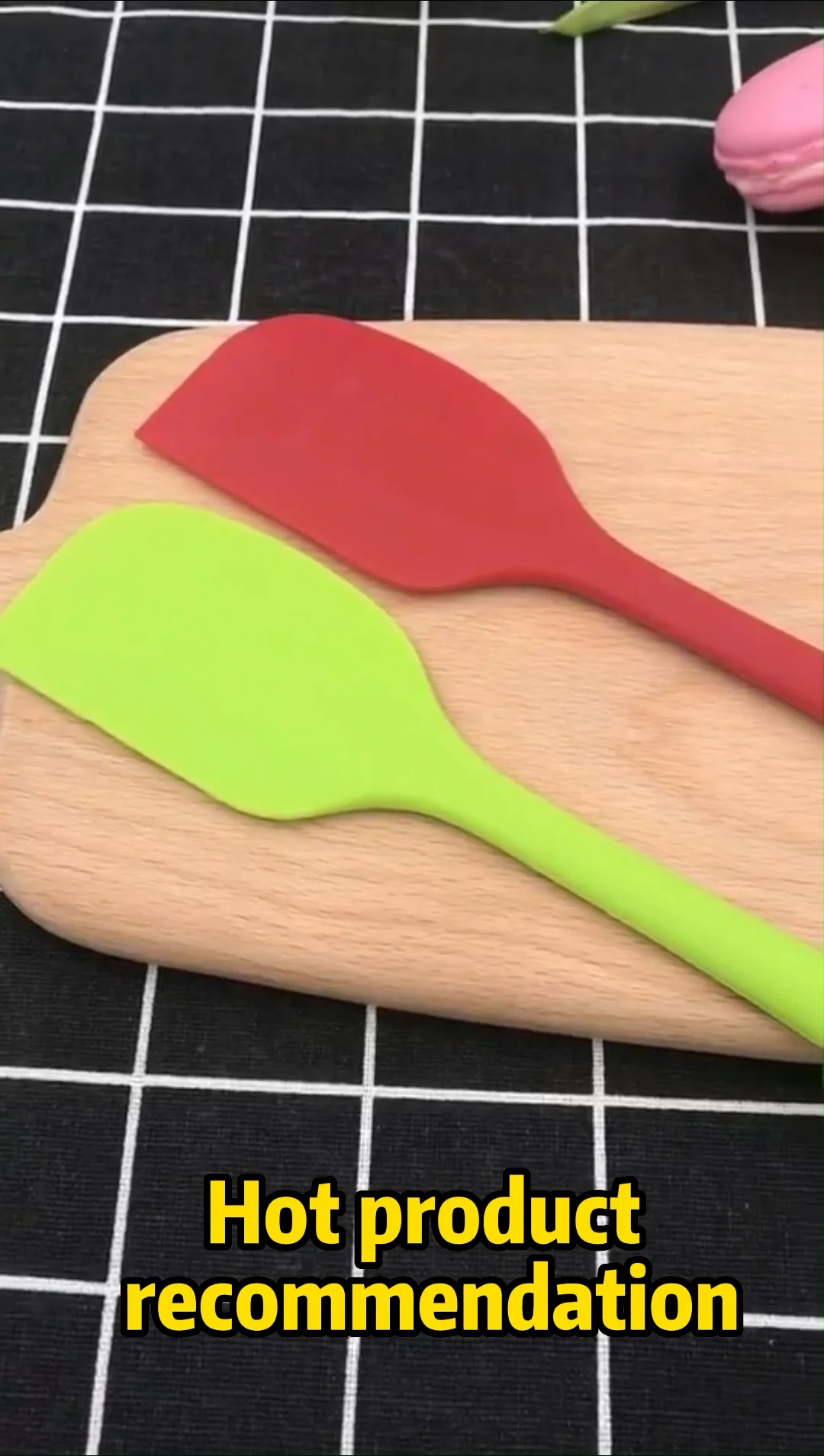 Silicone Spatula Heat Resistant Non-stick Flexible Rubber Scrapers With ...