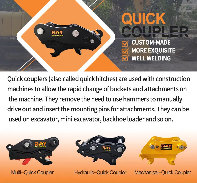 Double Lock Hydraulic Quick Coupler Factory Price All Brands OEM 27-35T ...