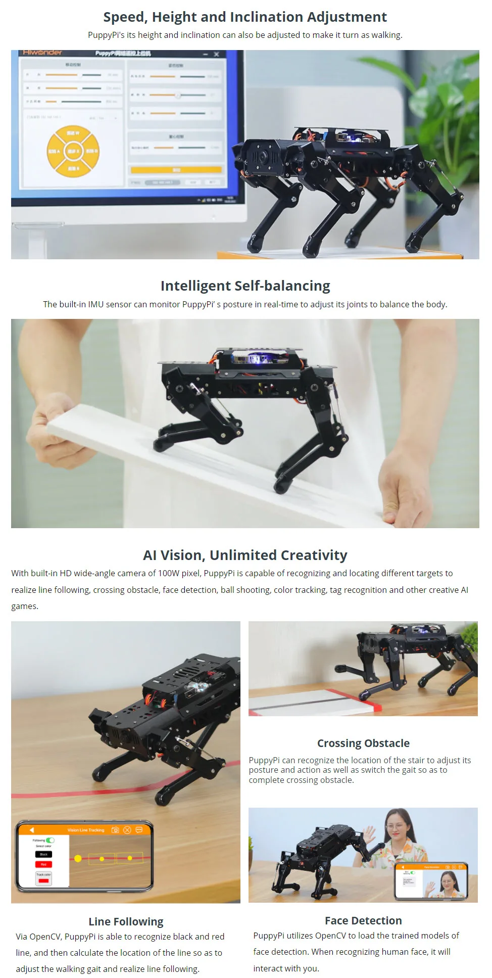 Ros Robot Puppypi Based On Raspberry Pi Smart Remote Control Robot For Robot Enthusiastic School ...