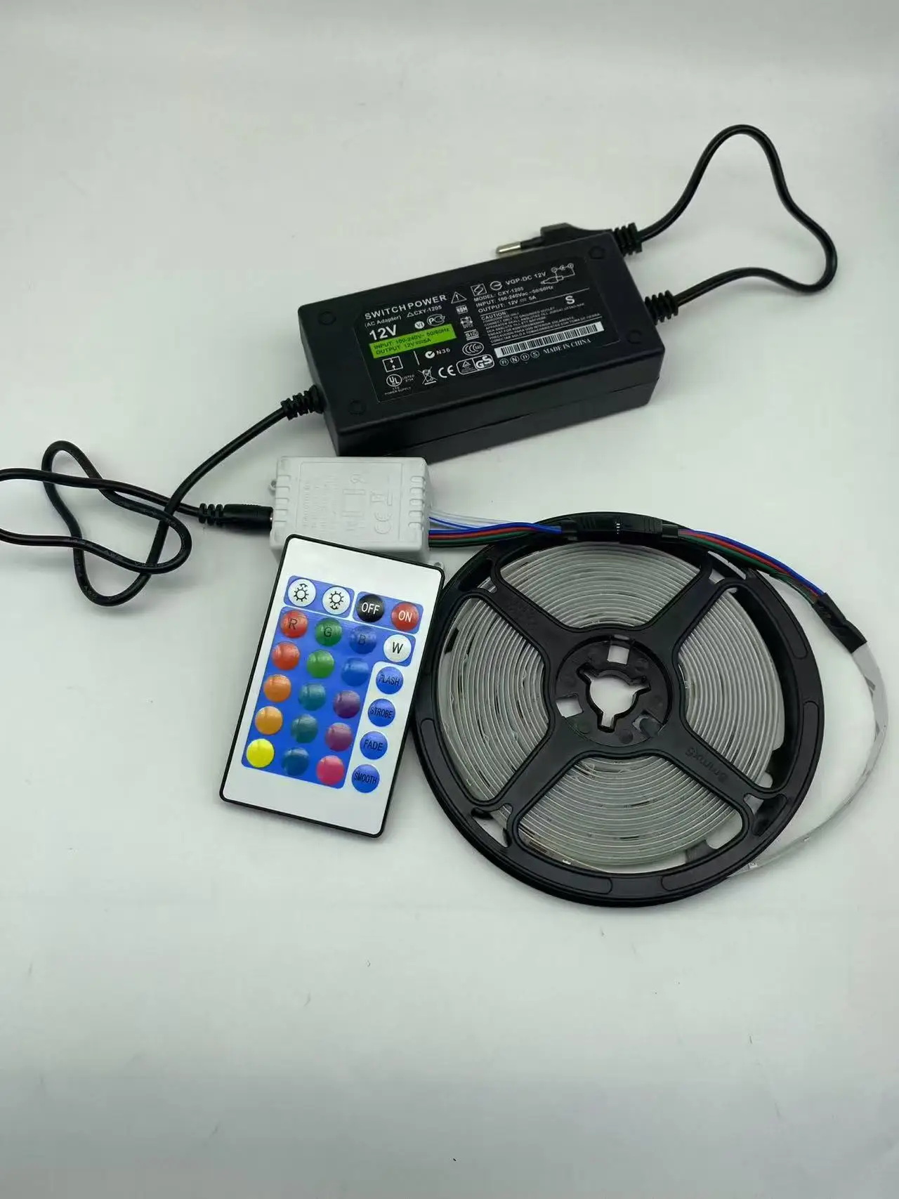 RGB 12V 24KEY Mini Strip Controller Music Synchronous APP Control ...