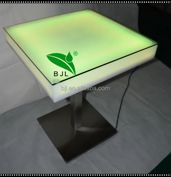 Restaurant Furniture Led Glowing square Dinning Table| Alibaba.com