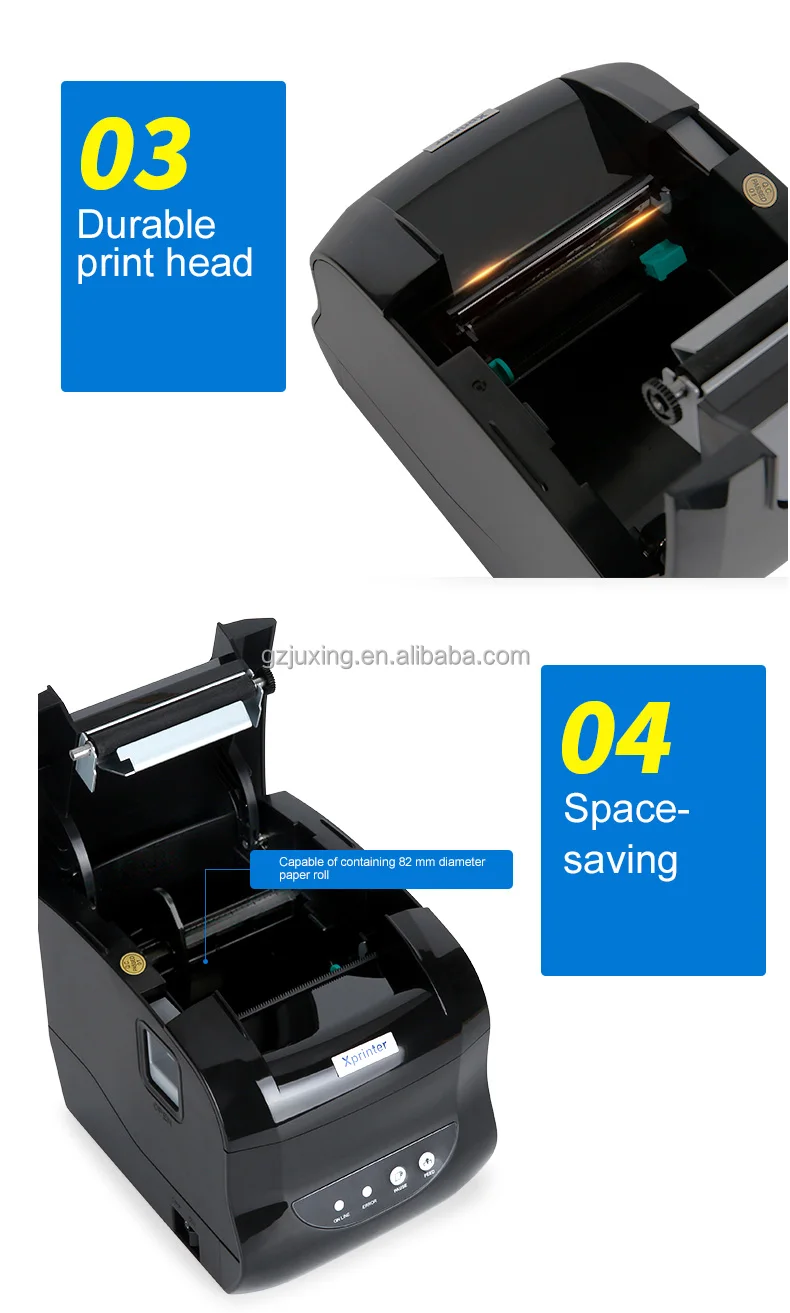 Xprinter XP-365B Thermal Label/receipt Printer for Supermarkets