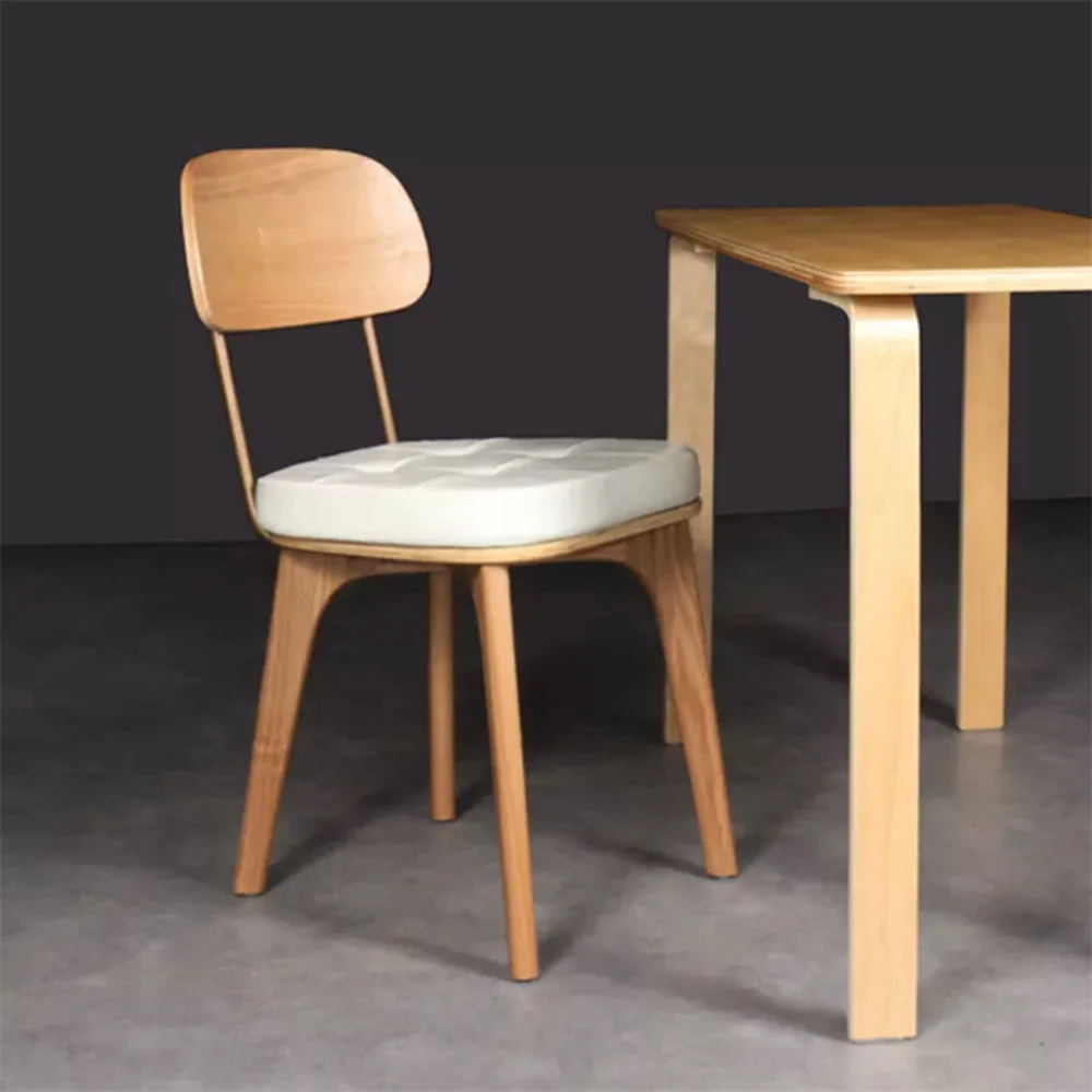 Light Luxury Chair White Ash Wood Chair Nordic Design Style Fancy ...