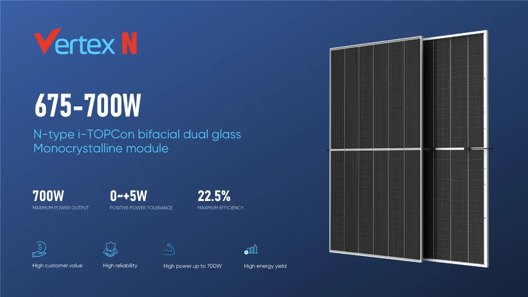 Trina Vertex N 690W-715W Solar Modules for Commercial and Residential ...